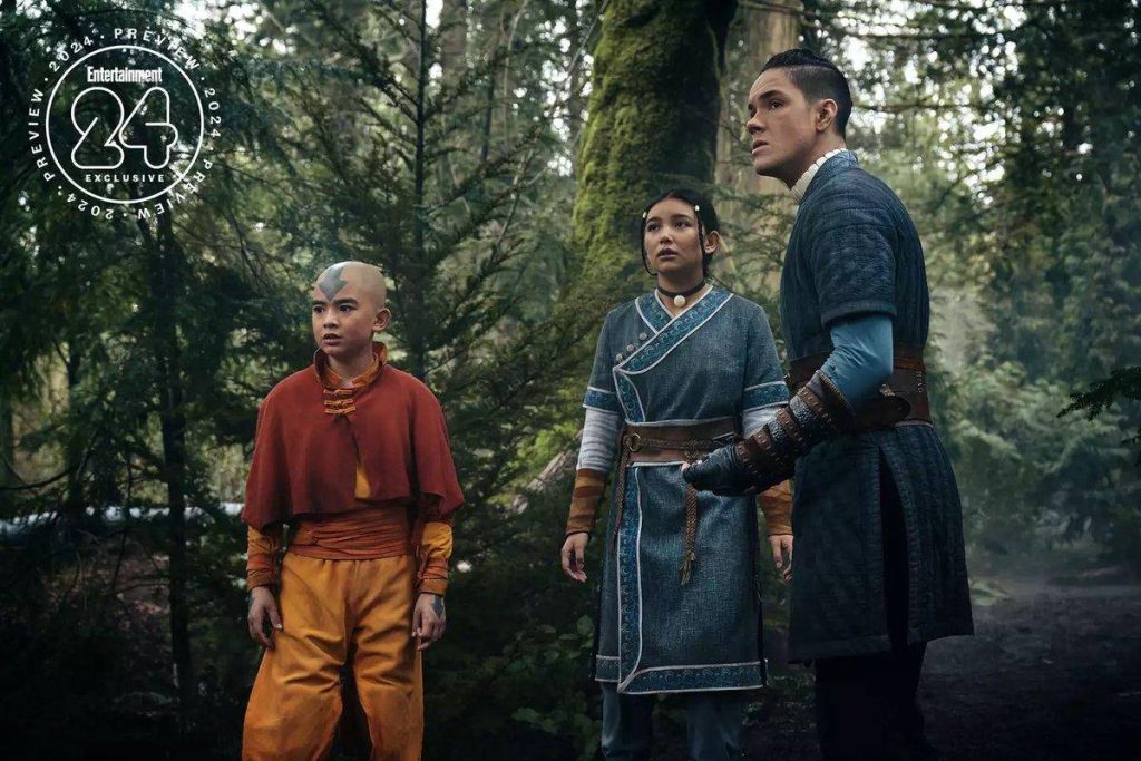 Aang, Katara e Sukko são destaque na imagem INÉDITA de ‘Avatar: O ...