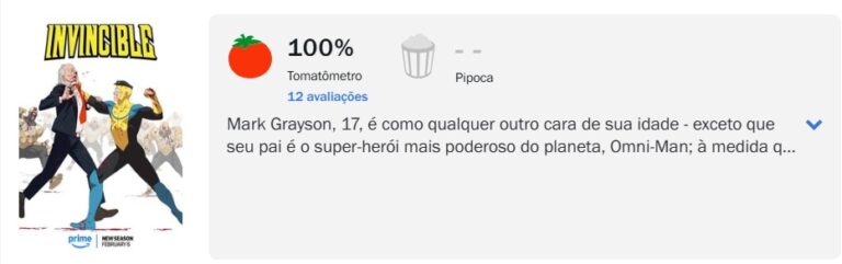 'Invencível': 3ª Temporada conquista 100% de APROVAÇÃO no Rotten ...
