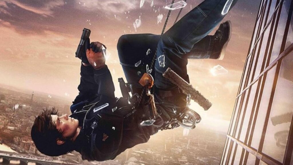 Filme eletrizante sobre limpadora de janelas que precisa salvar reféns ...